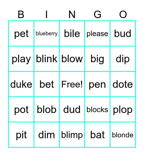 BDPQ Bingo Card