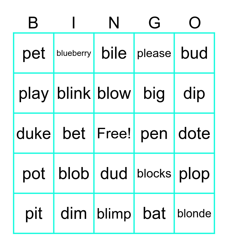 BDPQ Bingo Card