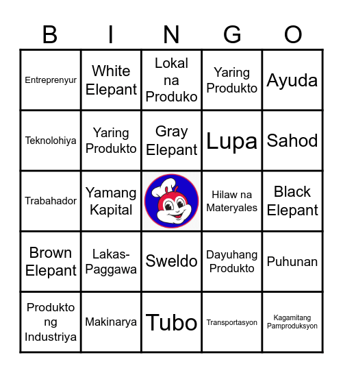 JoliBINGO! Bingo Card