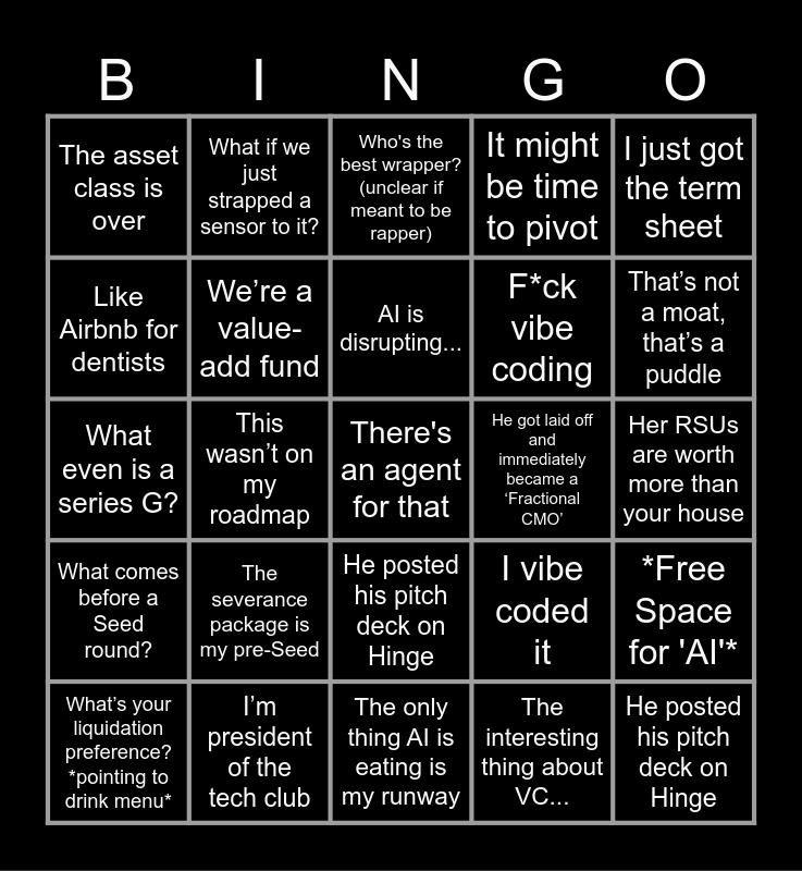 Bay Area Bingo Card