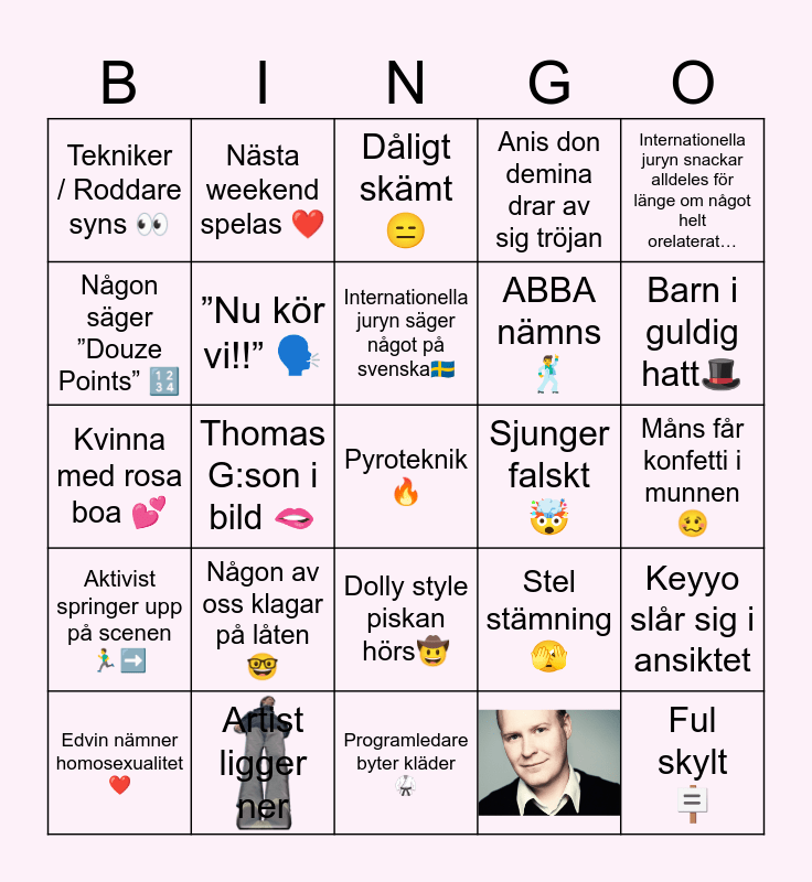 Final Bingo 🎉 Bingo Card