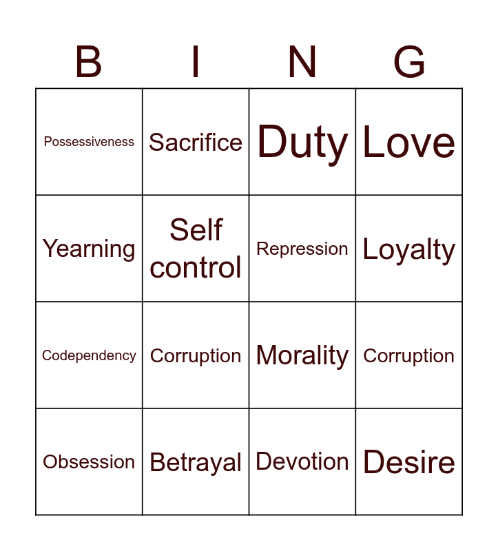 Gentlewolves Nuclear Codes Bingo Card