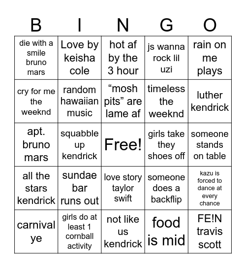 fresh-soph banquet Bingo Card