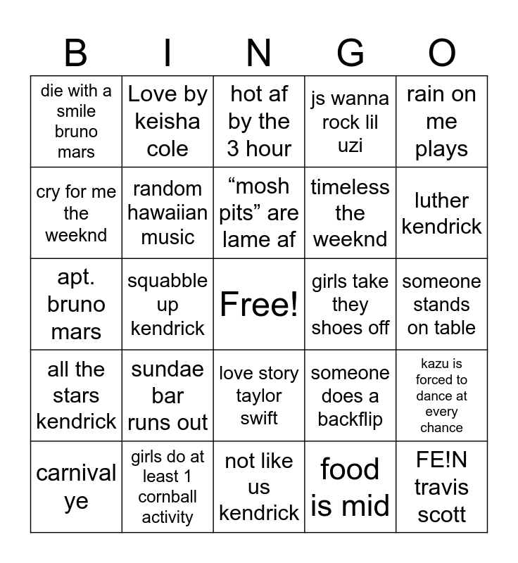 fresh-soph banquet Bingo Card