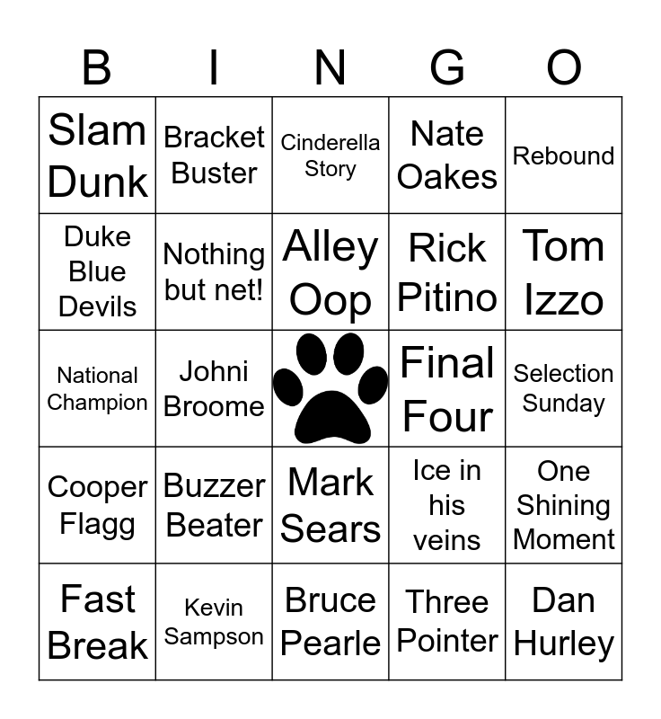 March Madness BINGO! Bingo Card