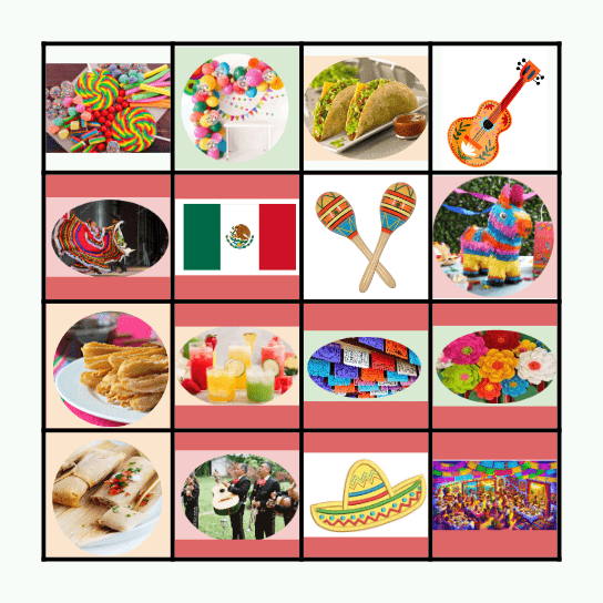 ¡Fiesta! Bingo Card