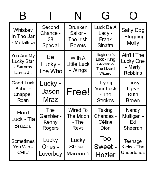 🍀Lucky Bingo🍀 Bingo Card