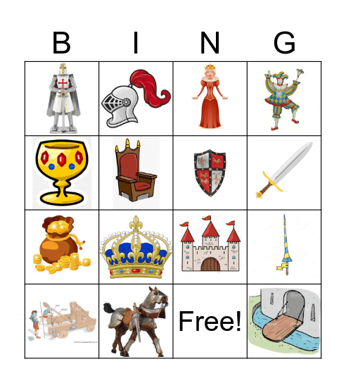 Medieval Bingo! Bingo Card