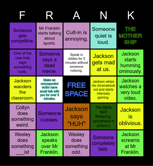 Pre-Algebra Bingo 3 Bingo Card