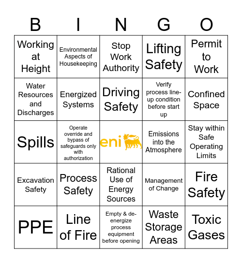 Scavenger Hunt Bingo Card