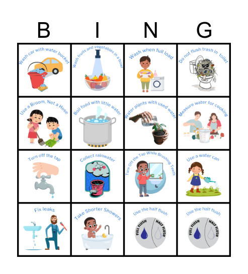 WORLD WATER DAY Bingo Card