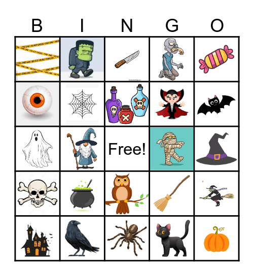 Haunted Bingo Card