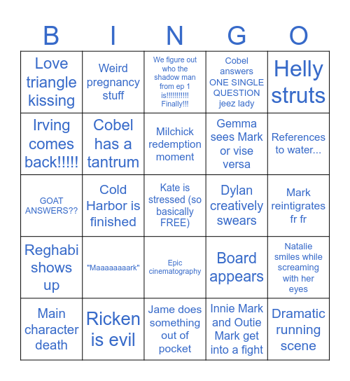 Severance Finale Bingo Card