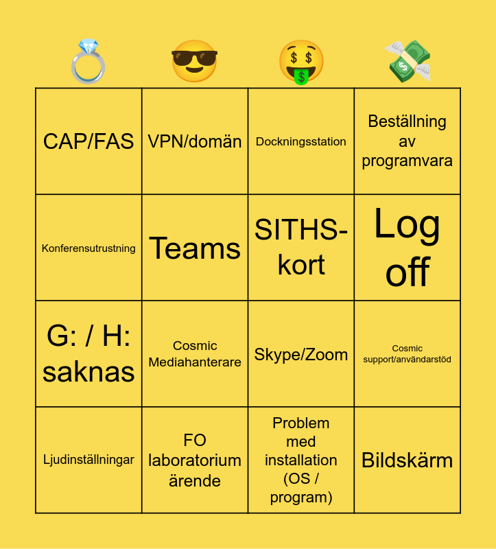 𝑩𝒍𝒊𝒏𝒈𝒐 Bingo Card