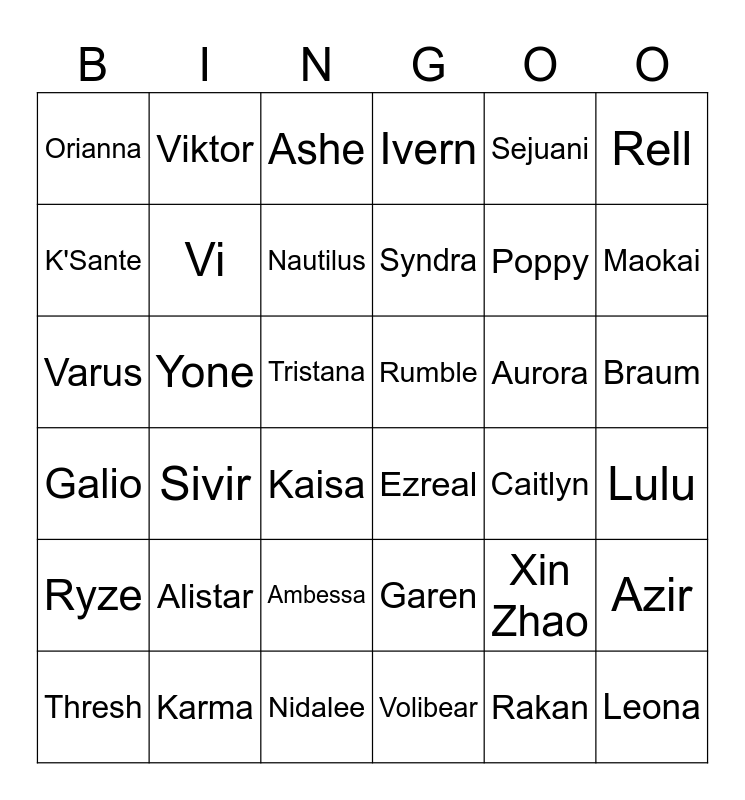EMEA Ratten goes Final Bingo Card