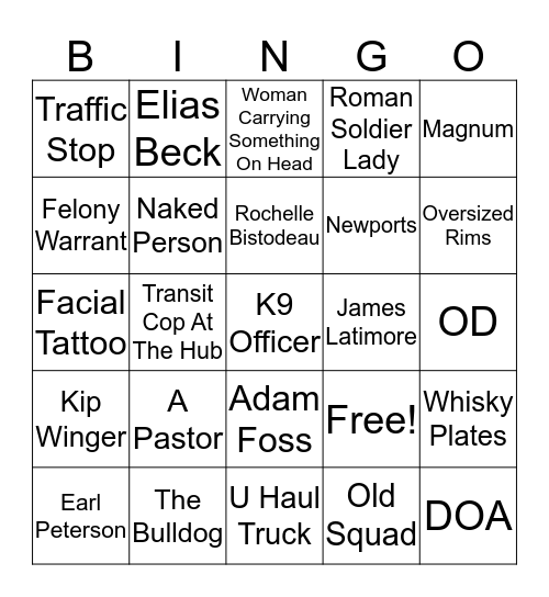 BC BINGO Card