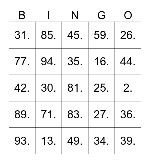 МУЗЛОТО DOMODEDOVO INTEGRATION Bingo Card