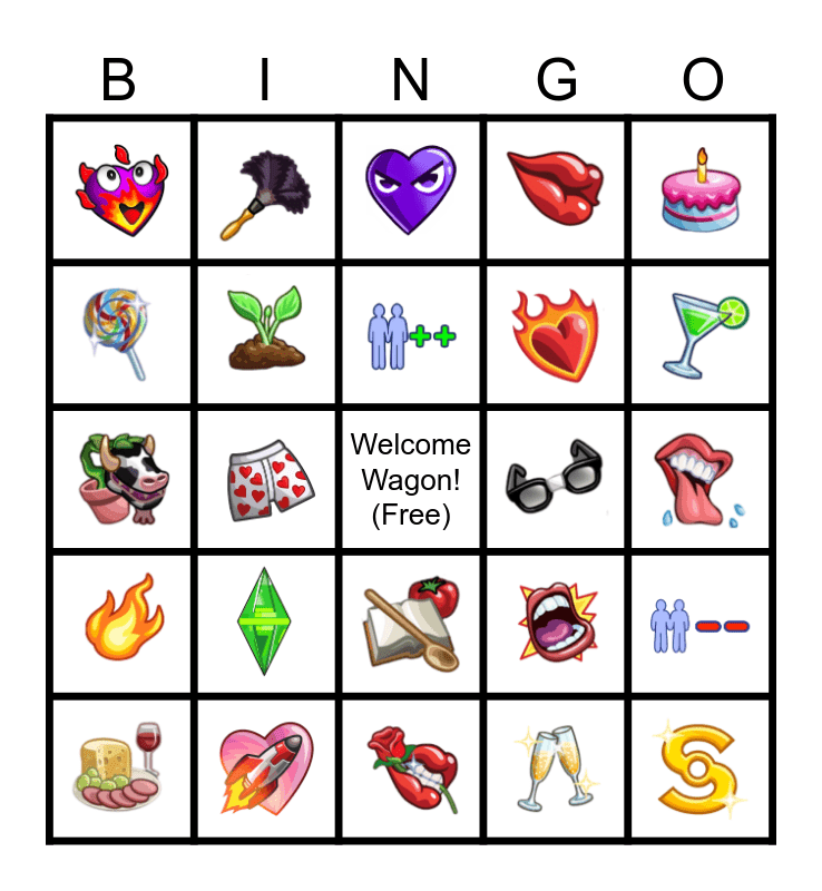 sims bingo Card