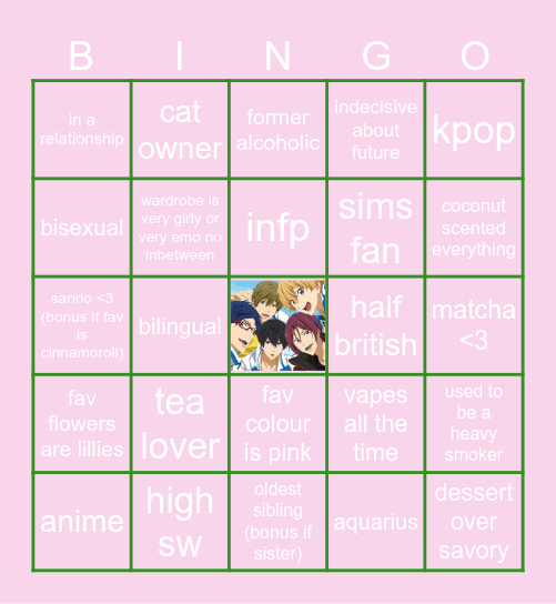 winnie's bingo Card