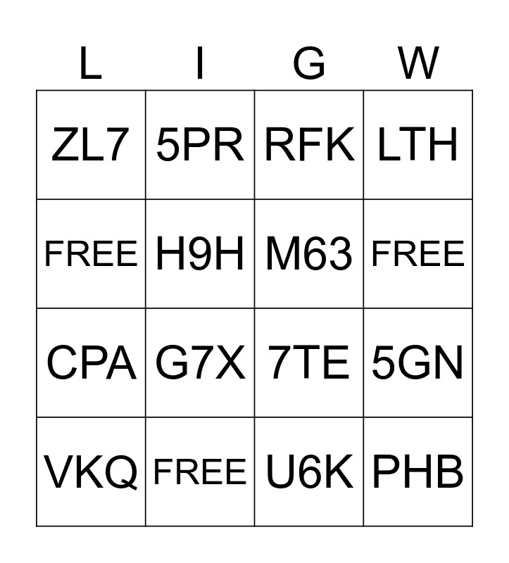 IXL PSAA PREP Bingo Card