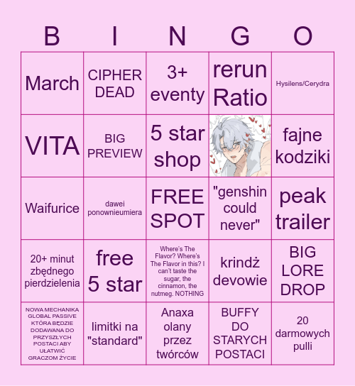 qwertyuiop[]asdfghjkl;'\zxcvbnm,./ Bingo Card
