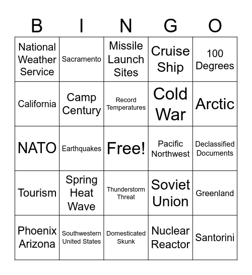 CNN 10 3/27/25 Bingo Card