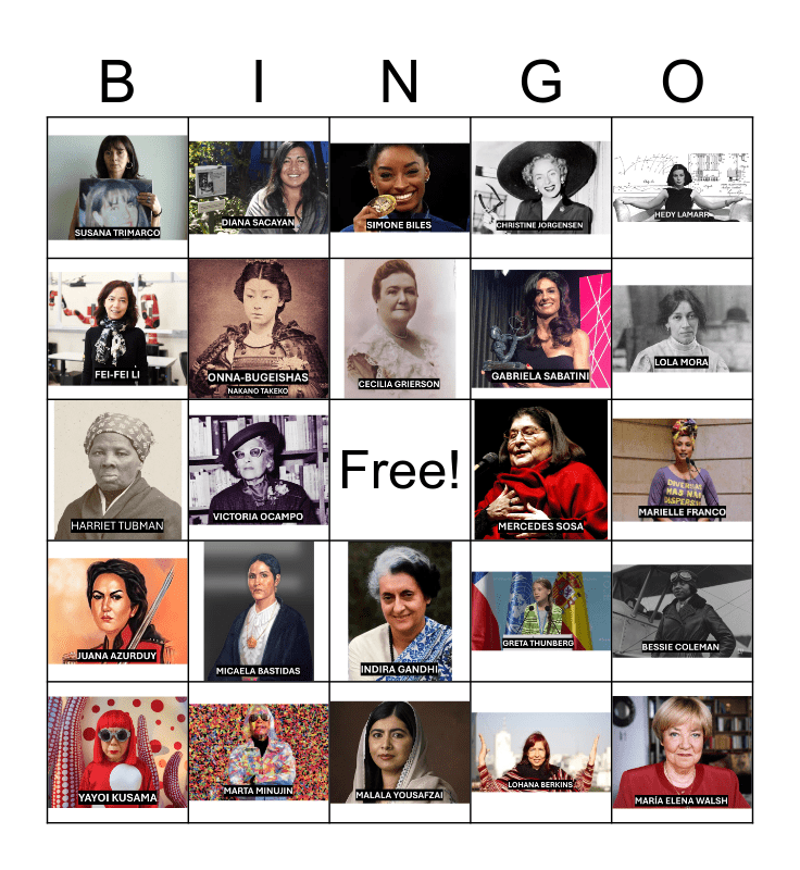 IWD Bingo Card