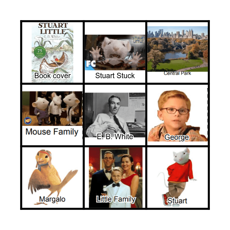 Stuart Little BINGO Card