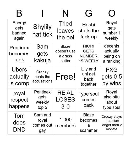 OLE BINGO 2026 Bingo Card