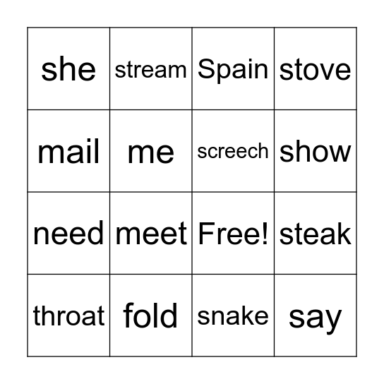 SW Ext Code Unit 1 - 4. Bingo Card