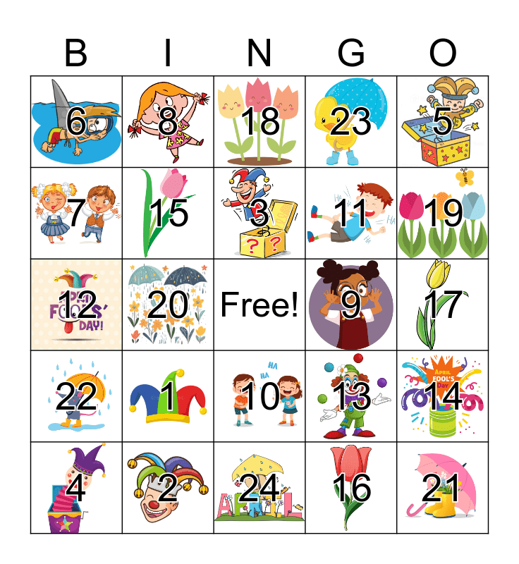 Hello April Bingo Card