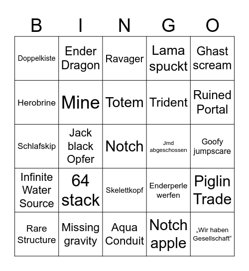 Dorime Kino Rave Bingo Card