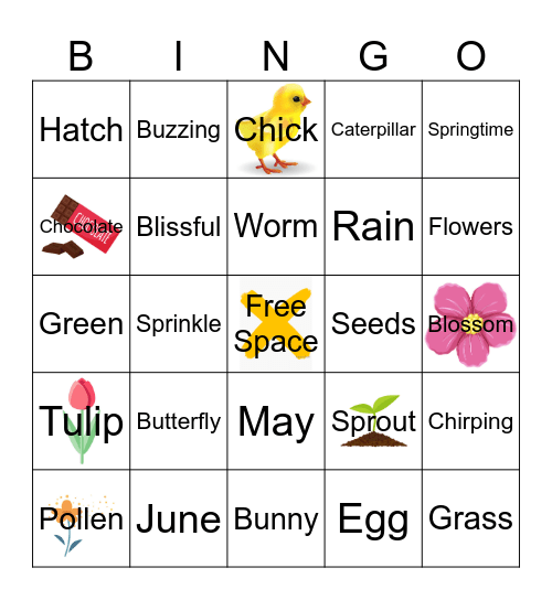 Spring Bingo! Bingo Card