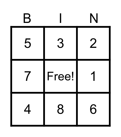 TAL-BANKO Bingo Card