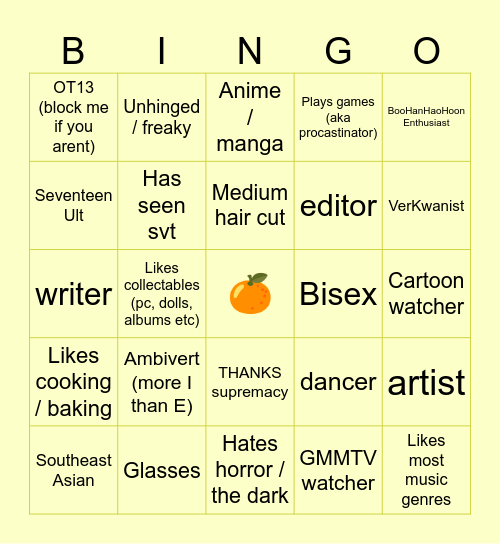Im lazy bingo Card