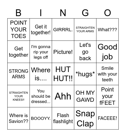 Mr. Ricky Bingo Card