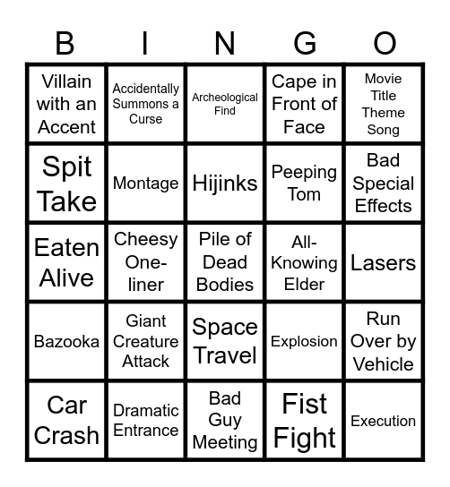 BingoFlix: Star Trek II: The Wrath of Khan Bingo Card