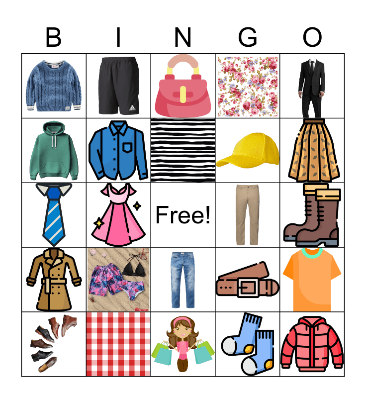 La Ropa Bingo Card