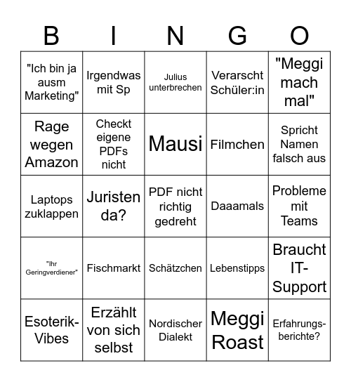 Mrs. WBL/GIT Bingo Card