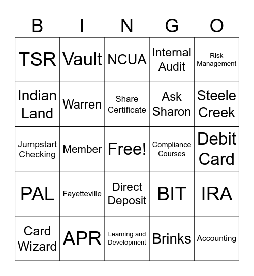 Employee Engagement Week Bingo Card