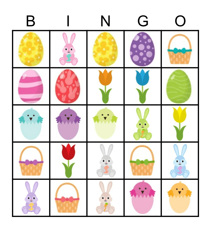 Paasbingo Card