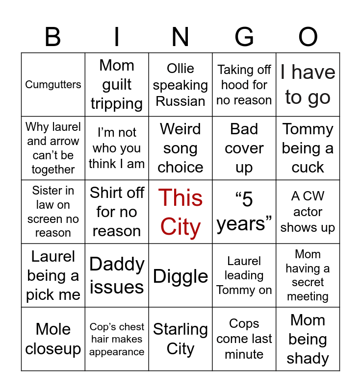 Arrow bingo Card