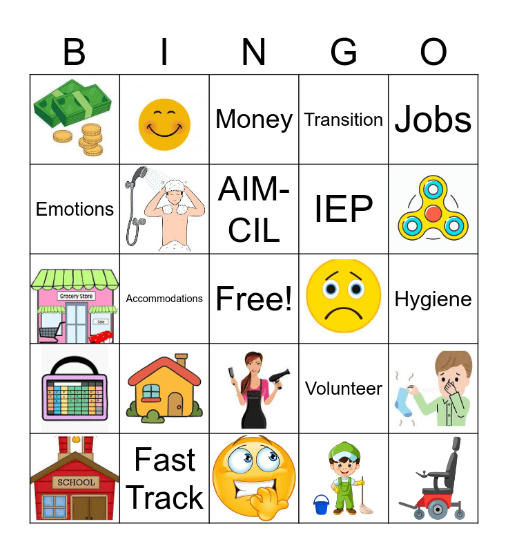 Fast Track Bingo Card