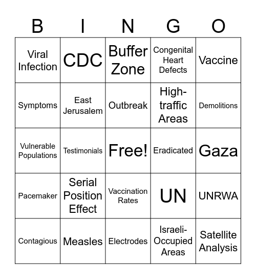 CNN 10 4/11/25 Bingo Card