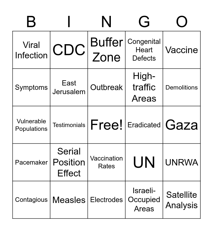 CNN 10 4/11/25 Bingo Card