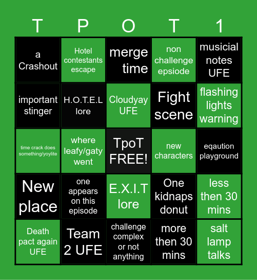 tpot 17 bingo Card