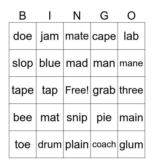 Natalie, Alexia, Alexia, Alizon Bingo Card