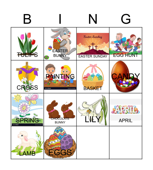Easter BINGO Card