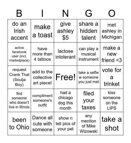 Capricorn Styleeee Bingo Card