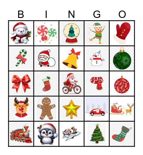Merry Christmas Bingo Card